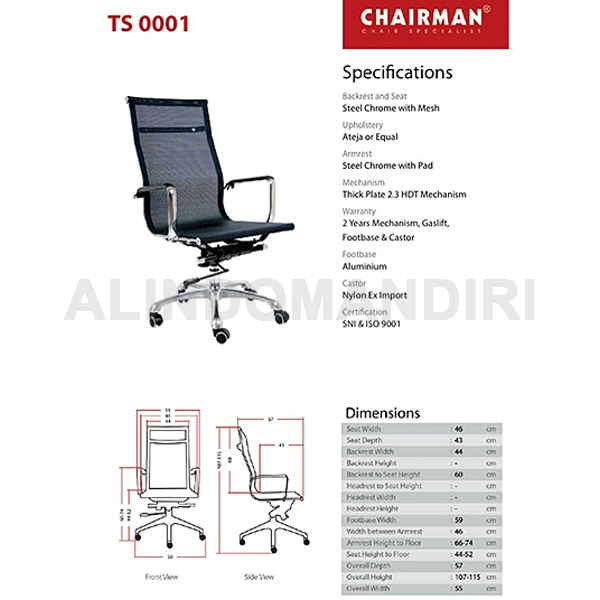 Chairman TS0001 | PT Alindoputra Mandiri Gemilang